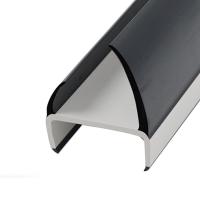 China Low Minimum Order Quantity Glass Shower Screen Bottom Seal Strip PVC Silicone Rubber Plastic Bathroom Glass Door Seal Strip for sale