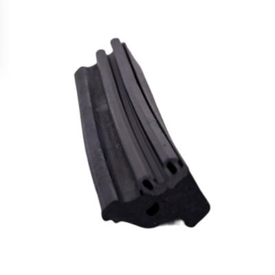 China Factory Sealing Strip Big D Black EPDM Rubber Strip with 3M Adhesive Auto Soundproofing Moulding Processing Service Available for sale