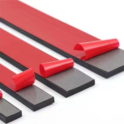 China Flexible Self-Adhesive Silicone Door Bottom Seal Strip Customizable Moulding and Cutting Service for sale