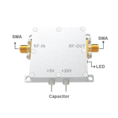 China 2.5W 100MHz to 4.8GHz Power Amplifier Module RF Signal PA with Large Signal Gain of 33dB for sale