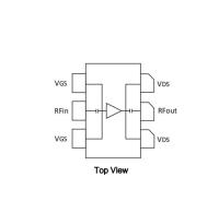 China 60W 6-8GHz 50Ω-match GaN 28V 60W Power Amplifier GaN High Electron Mobility Transistor for sale