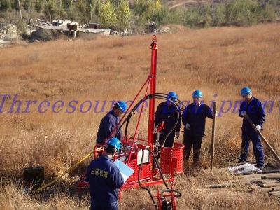 China TSP-40 portable drilling rig of parts testing in field for sale