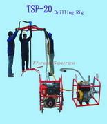 China TSP-20 Man Portable Drilling Rig (FLUSH) 20 meters for sale