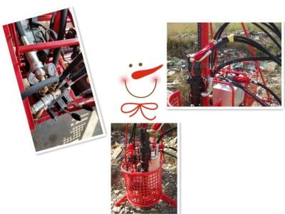 China portable drilling rig of parts testing in field for sale