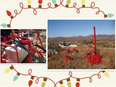 China portable drilling rig of parts testing in field for sale