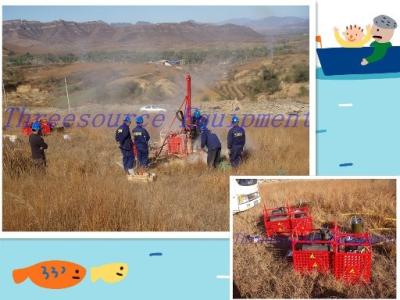 China portable drilling rig of parts testing in field for sale