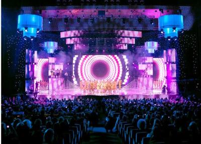 China Stage Background HD LED Video Wall Display , Full Color RGB 4mm LED Screen for sale