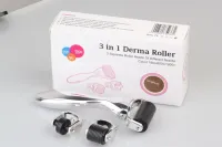 China OEM/ODM customized brand 3 In 1 Drs Derma Roller For Anti Aging Stainless Steel Titanium for sale