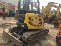 China 12V Voltage second Hand Mini Diggers Komatsu PC55MR - 2 With 72 Ah Battery for sale