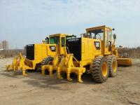 China Used road construction equipment secondhand CAT 140H motor grader with ripper for sale