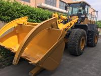 China SDLG LG956L Compact Second Hand Wheel Loaders Front End With Log Grapple for sale