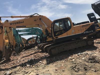 China 21 Tonnage Hyundai R215LC-9 Second Hand Excavators With Water Coolant Engine & A/C Cab for sale
