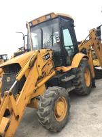 China JCB 3CX Second Hand Wheel Loaders 4 In 1 Bucket With Fold Over Forks for sale