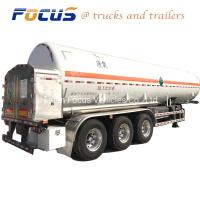 China 7000-8000mm Wheel Base Liquid Oxygen/Nitrogen Transportation Tank Truck Semi Trailer for sale