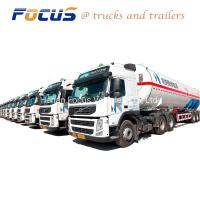 China 7000-8000mm Wheel Base Liquid Oxygen/Nitrogen Transportation Tank Truck Semi Trailer for sale