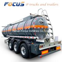 China 3 Axles 30 000 Liters Tanker Semi Trailer for Chemical Ammonium Nitrate Transportation for sale