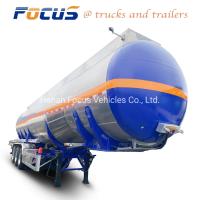 China Heavy Duty 3 Axles Aluminum Fuel/Oil Tank/Tanker Truck Trailer 50 000-60 000 Liters for sale