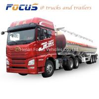China 30-60KL Diesel Fuel Aluminum Alloy Tank Trailer with Fuwa/BPW Spring/Airbag Suspension for sale