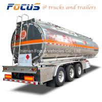 China 3/4/5 Axles Aluminum Tank Truck Semi Trailer with 4 Compartments 30 000 to 60 000 Liters for sale
