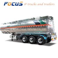 China 3/4/5 Axles Aluminum Tank Truck Semi Trailer with 4 Compartments 30 000 to 60 000 Liters for sale