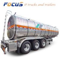 China 45 000 Liters Tri Axles Fuel Aluminum Tank Truck Semi Trailer with Flow Pump and Meter for sale