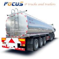 China Fresh Milk Juice Transport Stainless Steel Tank Trailer with Insulation Cover 34000 Liters for sale