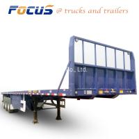 China 12 Tire Number Flat Bed Container Chassis Semi Trailer for Long Commercial Vehicles for sale
