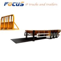 China 12 Tire Number Flat Bed Container Chassis Semi Trailer for Long Commercial Vehicles for sale