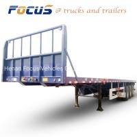 China FZCZ9400TJZHJ 3/4 Axles 40FT Flatbed Container Semi Trailer High Bed Truck Tractor Trailer for sale