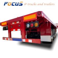 China FZCZ9400TJZHJ 3/4 Axles 40FT Flatbed Container Semi Trailer High Bed Truck Tractor Trailer for sale