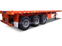 China 12 Tires 2/3/4 Axles ISO Standard 20FT 40FT Flatbed/Platform Container Truck Semi Trailer for sale