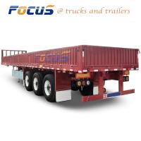 China 40t Payload 3 Axle Sidewall Side Board Cargo Box Truck Trailer with Advanced Technology for sale
