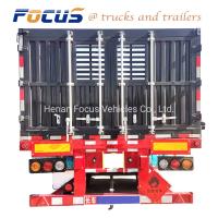 China 3 Axles 50t 40FT Flatbed Truck Trailer with Dropsides/Sideboards/Sidewall for Cargo Transportation for sale
