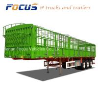 China 3 Axle Fence/Stake/Side Board/Side Wall Truck Trailer for Cargo Livestock Transport for sale