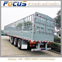 China 3 Axle Fence/Stake/Side Board/Side Wall Truck Trailer for Cargo Livestock Transport for sale