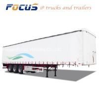 China Jost Langing Gear 40FT Curtain Sided Lorry for Easy Forklift Beer Pallet Handling for sale