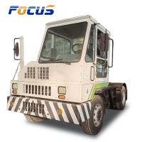 China off-Road Low Speed Solid Axle 360-Degree View Rear Window Teminal Tractor/Lorry for Mafi Roll Trailer Hualing for sale