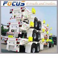 China Grade Heavy Duty Container Operation Bomb Cart Chassis Trailer for in Philippine Port for sale