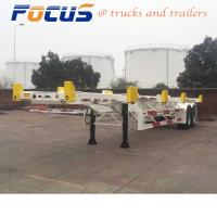 China Grade Heavy Duty Container Operation Bomb Cart Chassis Trailer for in Philippine Port for sale