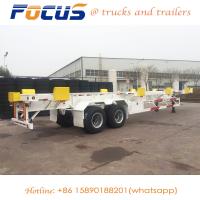 China Grade Heavy Duty Container Operation Bomb Cart Chassis Trailer for in Philippine Port for sale