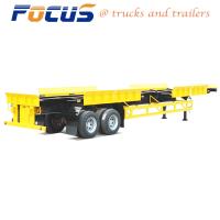 China Grade Heavy Duty Container Operation Bomb Cart Chassis Trailer for in Philippine Port for sale