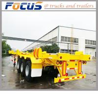 China Grade Heavy Duty Container Operation Bomb Cart Chassis Trailer for in Philippine Port for sale