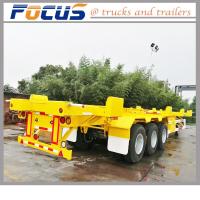 China Grade Heavy Duty Container Operation Bomb Cart Chassis Trailer for in Philippine Port for sale