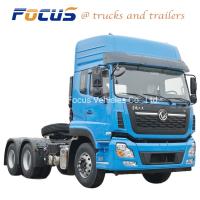 China New and Second Hand High Top Dongfeng Manual Transmission Tractor Trailer Head Tractor Truck for sale