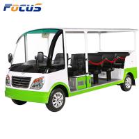 China Instock 11 Seater Electric Tour Car with 5000*1530*1900 Size and 14 Seating Capacity for sale