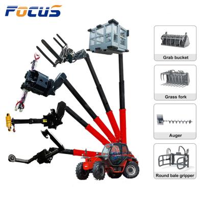 China Chinese Factory Wholesale/Retail 4000kg 14m Telescopic Loader Forklift Telehandler with Torque Outrigger for sale