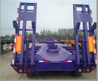 China Tri Axles 40t-80t 900mm Low Deck/Platform Height Low Boy/Bed Truck Semi Trailer for sale