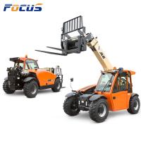 China 2024 4WD Telescopic Boom Diesel 3 Ton Telescopic Forklift Telehandler with 7m Lifting Hight with Hydraulic Fork/Breaker Hammer for sale