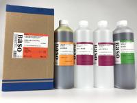 China 4×1000ml Acid Fast Stain Auramine O Method  Baso Stains Clear Colourful for sale