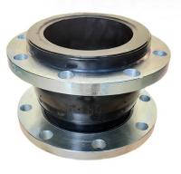 China EPDM Single Sphere Rubber Expansion Joint DN150 PN16 Flange Connector with 180mm Length and 15° Deflection Angle for sale